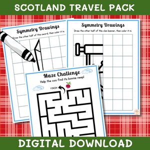 Country Study Printable, Travel Activity, Scotland Learning & Travel ...