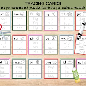 CVC Words Activity Workbook: Phonics, Reading, and Writing (PDF ...
