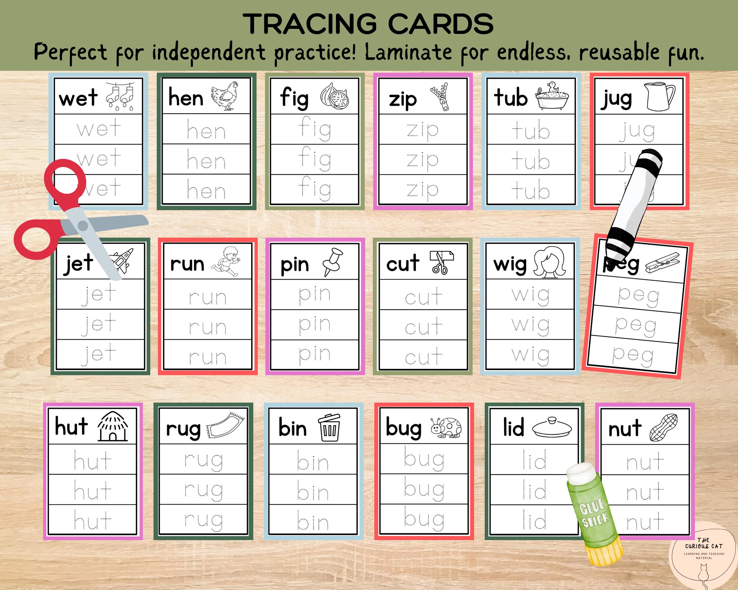 CVC Words Activity Workbook: Phonics, Reading, and Writing (PDF ...