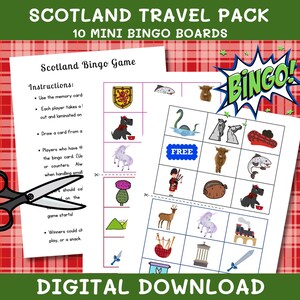 Country Study Printable, Travel Activity, Scotland Learning & Travel ...