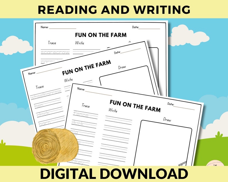 Reading, Spelling and Writing Printables, Worksheets for 1st and 2nd ...