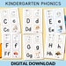 Phonics Alphabet Flashcards, Kindergarten Activity Cards, Magnetic ...