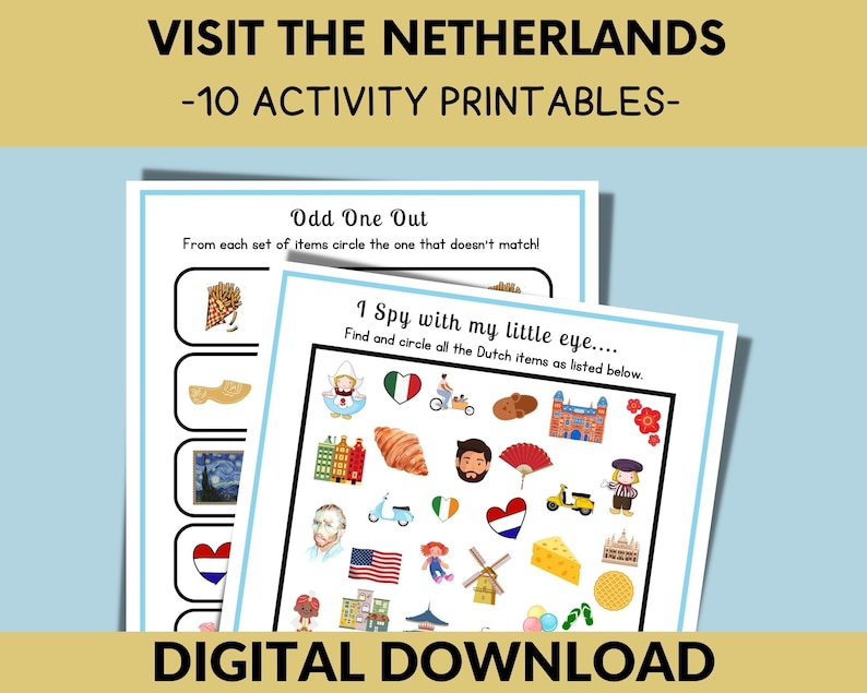 Kindergarten, 1st Grade, Netherland Worksheets, A Fun and Educational ...