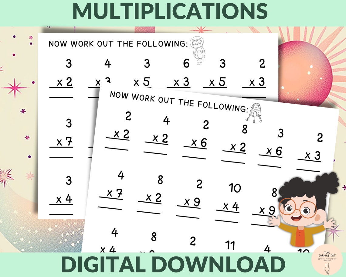 Maths Multiplication Practice Worksheets, Skip Counting Coloring ...
