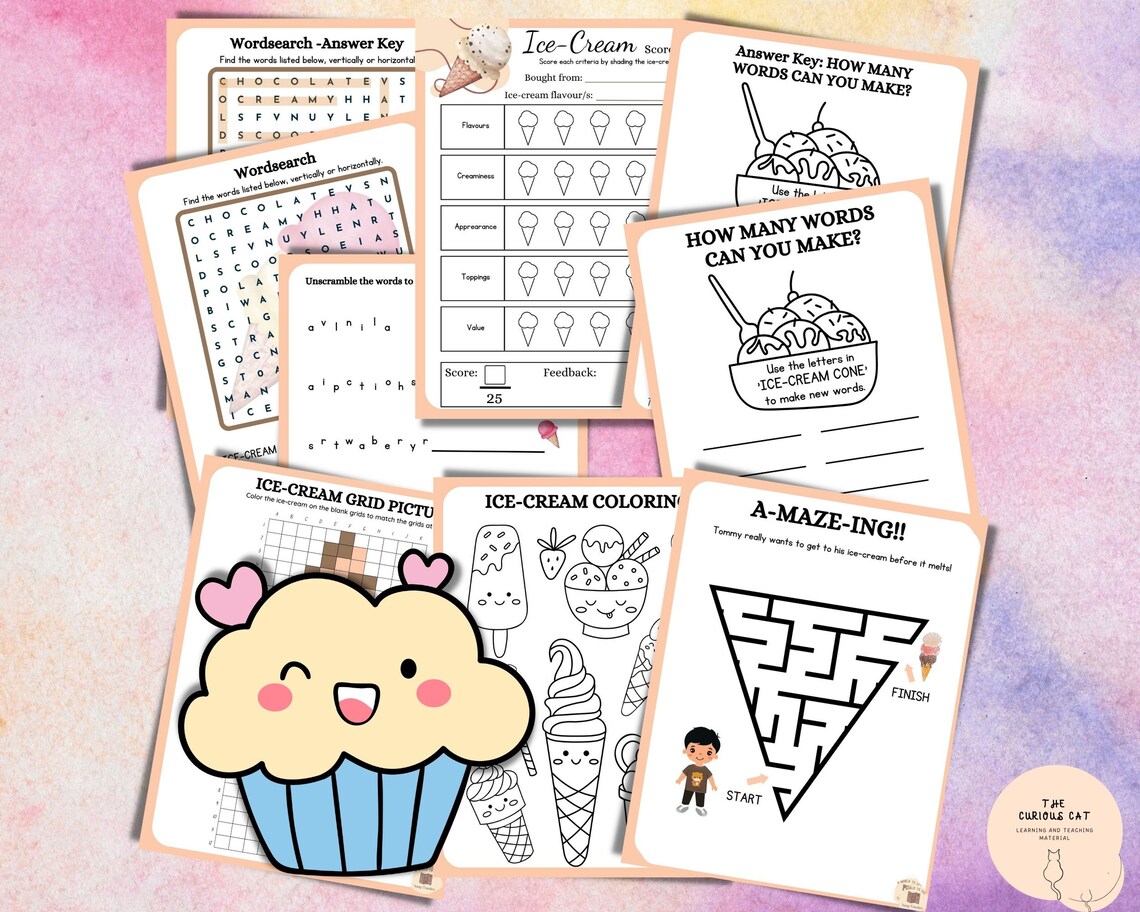 Girls, Boys Printable, Birthday Party Idea, Fun & Educational Activity ...