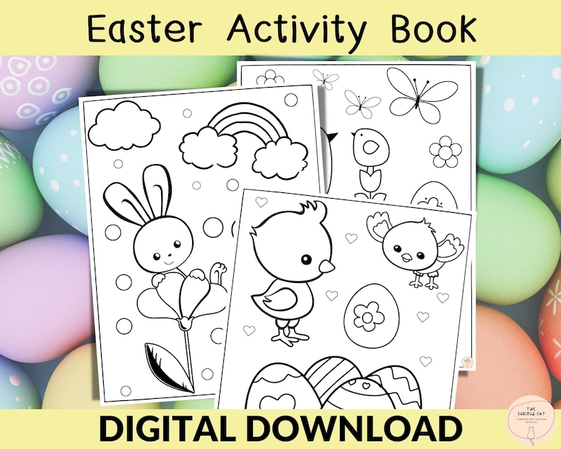 Easter Activity Book for Kids Activities for Kids Coloring Pages Easter ...