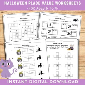 Maths Place Value Worksheets, 2nd and 3rd Grade Maths Printables ...
