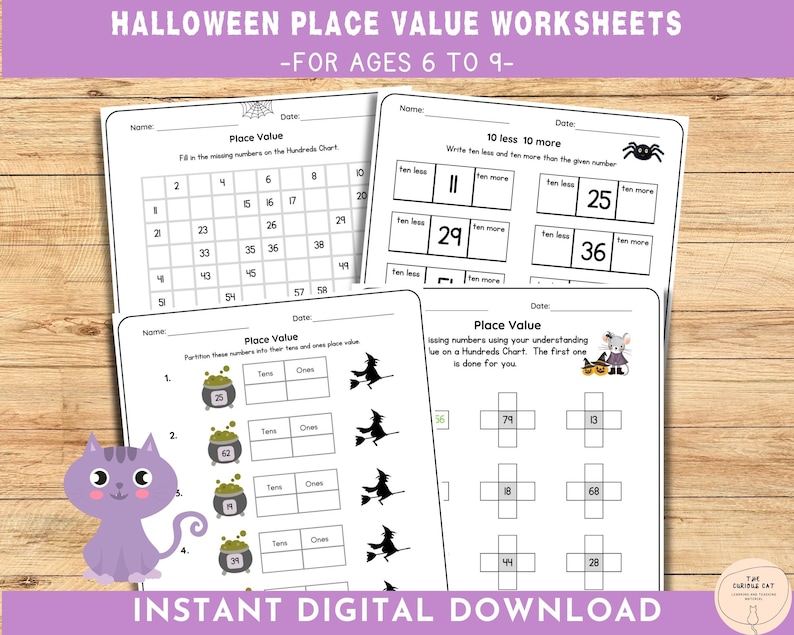 Maths Place Value Worksheets, 2nd and 3rd Grade Maths Printables ...