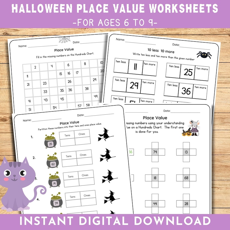 Halloween Activity Sheet 2nd Grade - Etsy