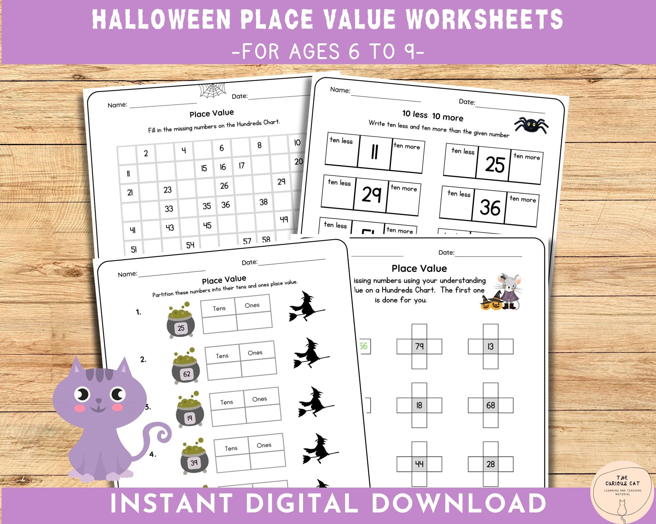 Maths Place Value Worksheets, 2nd and 3rd Grade Maths Printables ...