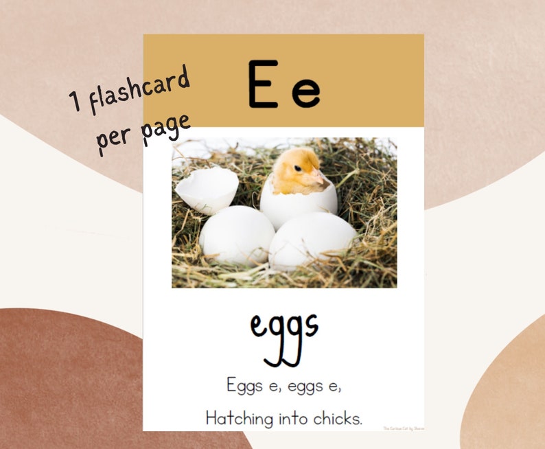 Kinder Alphabet Flashcards alphabet Display pre-school - Etsy