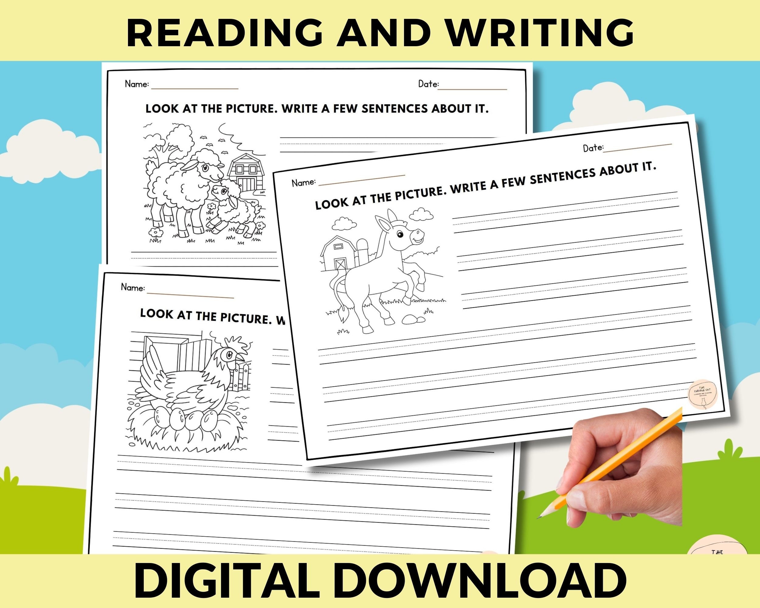 Reading, Spelling and Writing Printables, Worksheets for 1st and 2nd ...