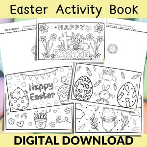 Easter Activity Book for Kids Activities for Kids Coloring Pages Easter ...
