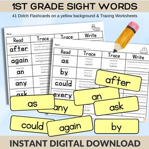 1st Grade Reading Resources, Printable Sight Words Activities ...