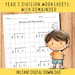 Printable Division Sums With Remainders, Maths Worksheets for 3rd Grade ...
