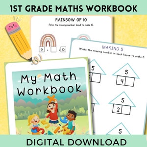 Maths Worksheets for 1st Grade | Maths Workbook | Addition Subtraction ...