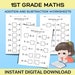 Maths Worksheets, 1st Grade Maths Printouts, Addition & Subtraction ...