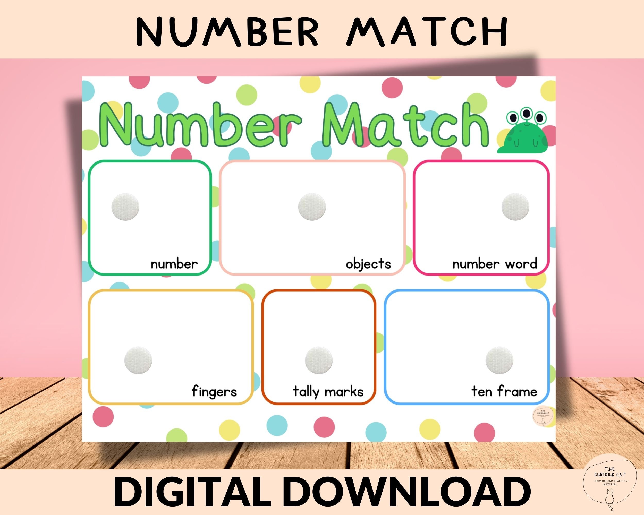 Kindergarten Counting Activity, Pre-k Homeschool, Monster Printable ...