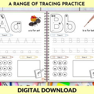 Alphabet Busy Book, ABC Learning Binder With Beginning Sounds for ...