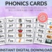 Phonics Words and Picture Cards, CVC Word Families Matching Flashcards ...