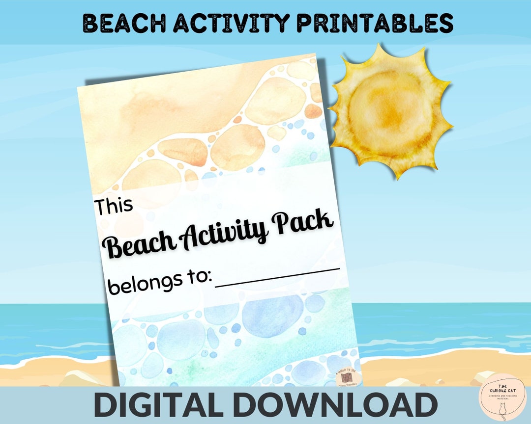 Beach Activity Sheets, Vocabulary & Games, Beach Wordsearch, Sudoku for ...