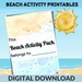 Beach Activity Sheets, Vocabulary & Games, Beach Wordsearch, Sudoku for ...