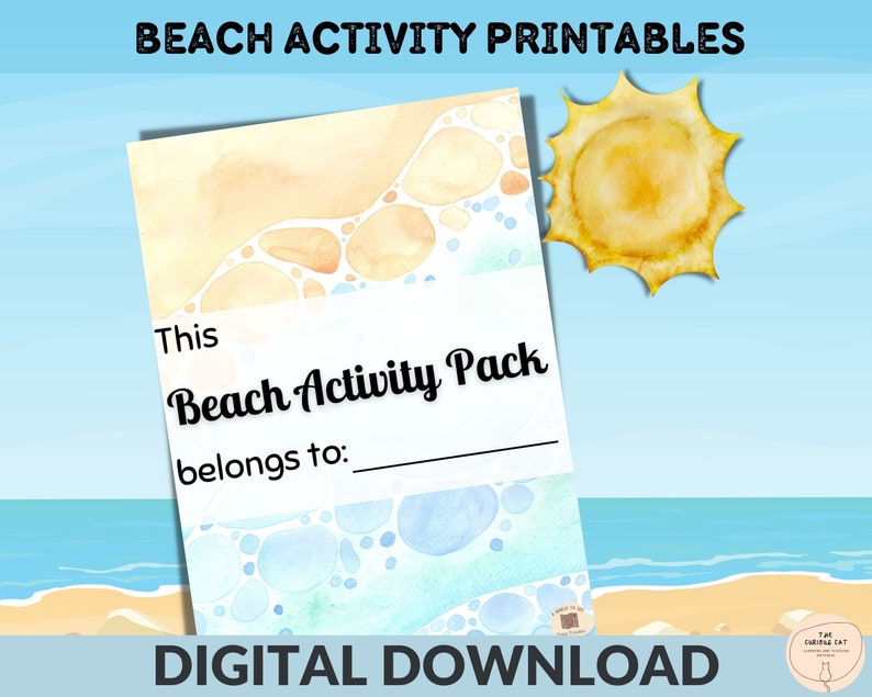 Beach Activity Sheets, Vocabulary & Games, Beach Wordsearch, Sudoku for ...