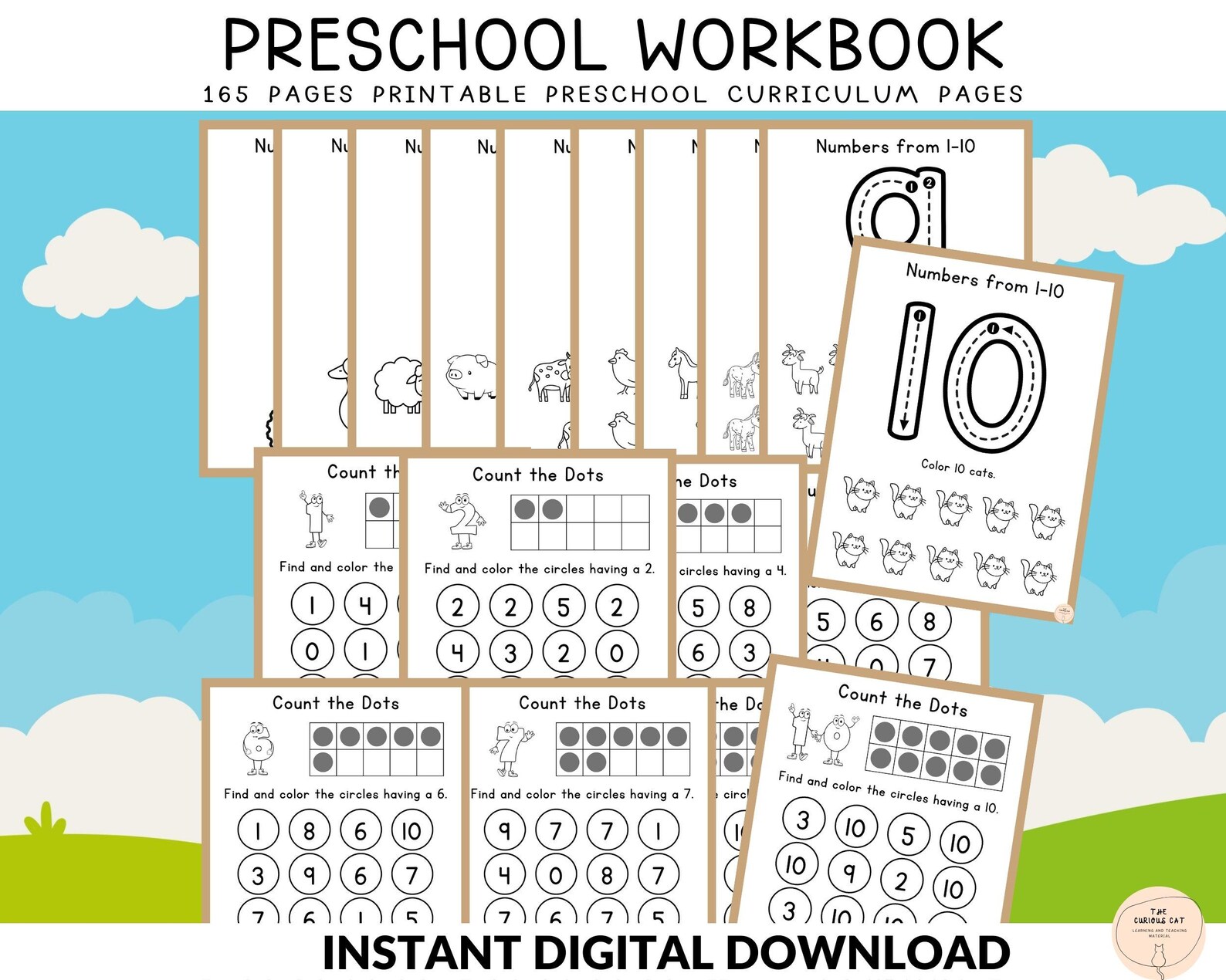 Kindergarten Workbook | Preschool Printable | Homeschool Worksheets ...