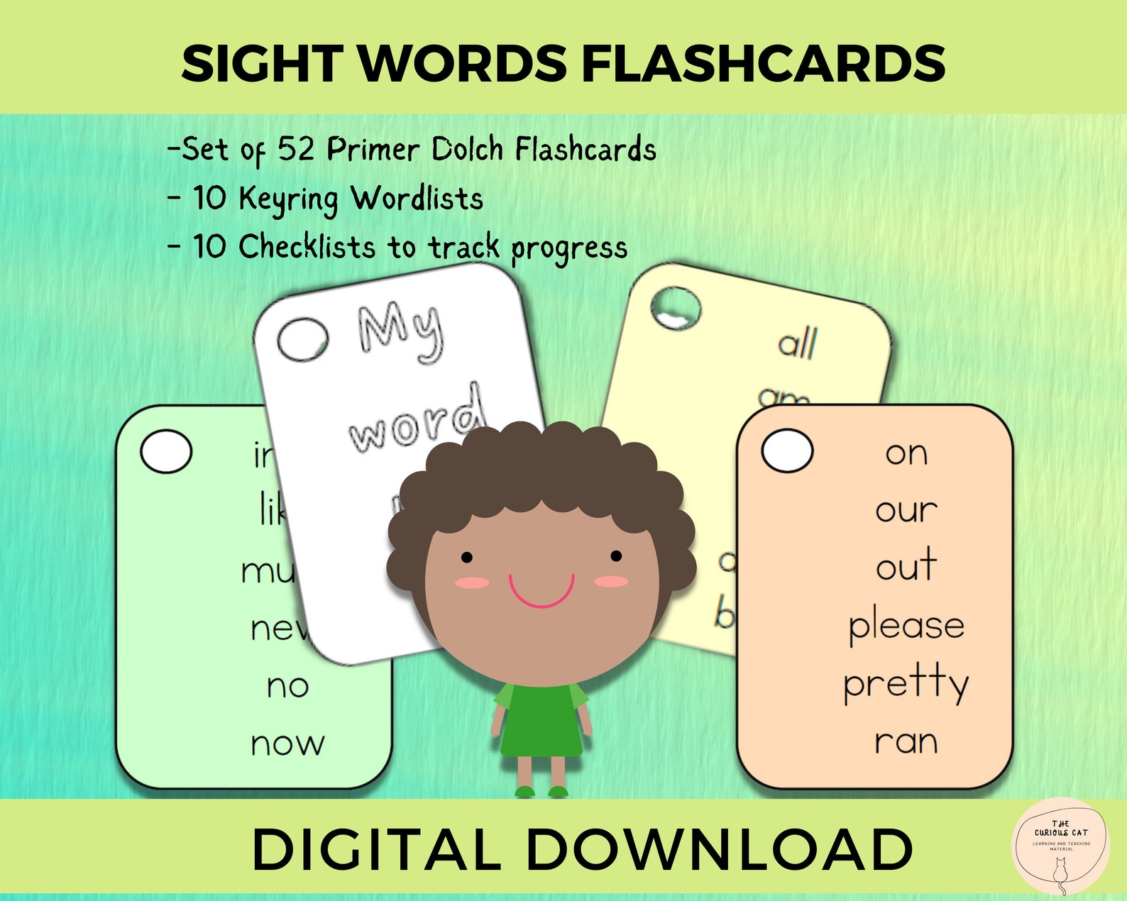 Kindergarten Sight Words, Dolch Sight Words Flashcards, Wordlists ...