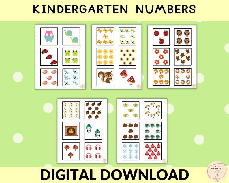 Kindergarten Numbers Activity, Printable Number Game, Addition ...