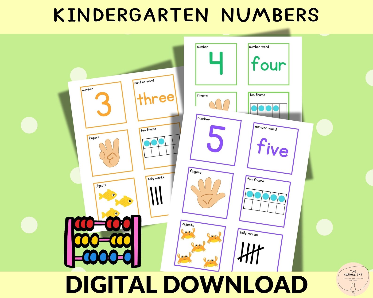 Kindergarten Numbers Activity, Printable Number Game, Addition ...