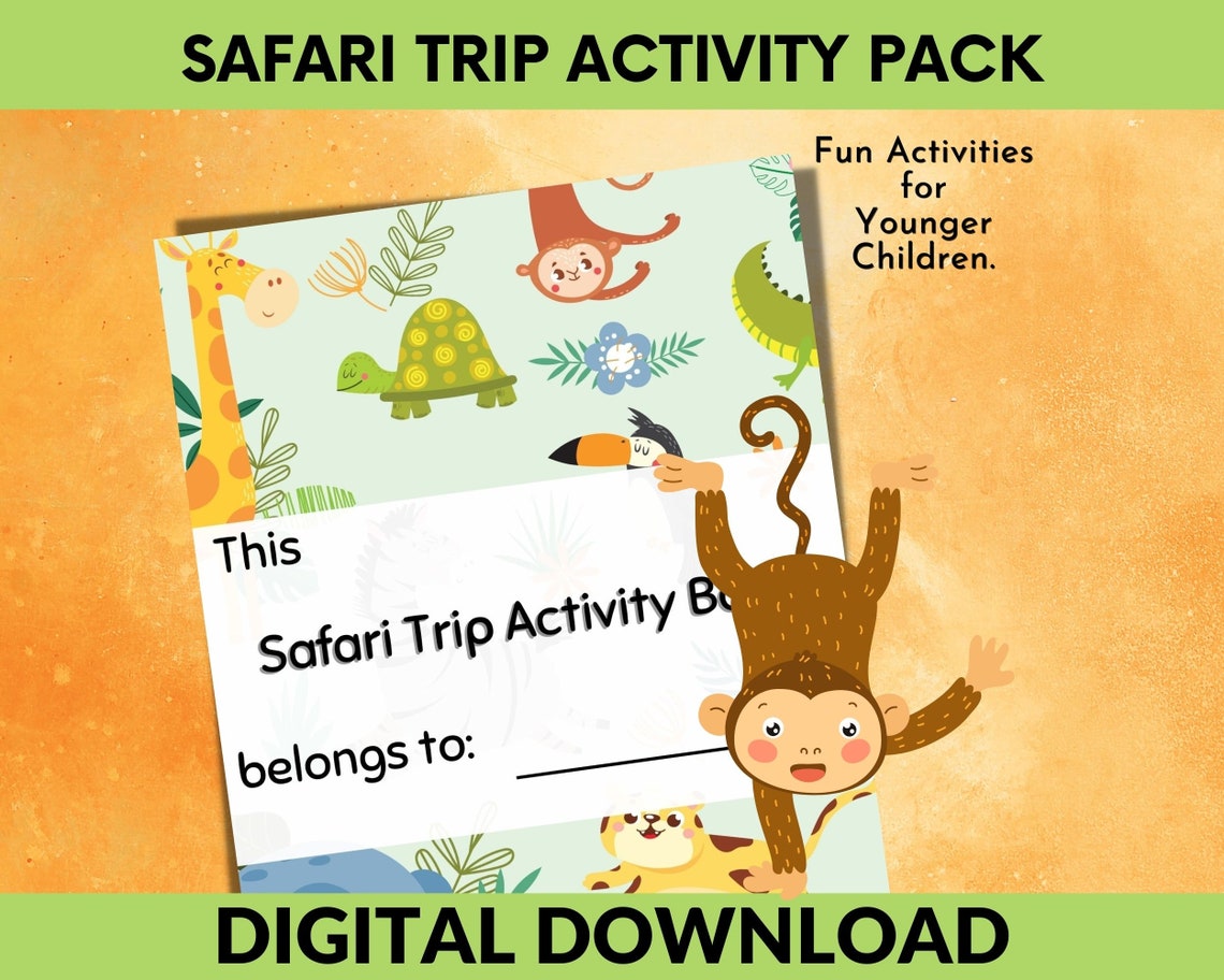 Kindergarten Printable, A Safari Trip Pack for Young Explorers, A ...