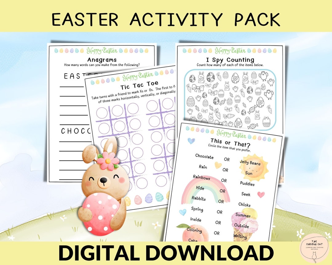 Easter Activity Printables for Kids Classroom Printable Activities ...