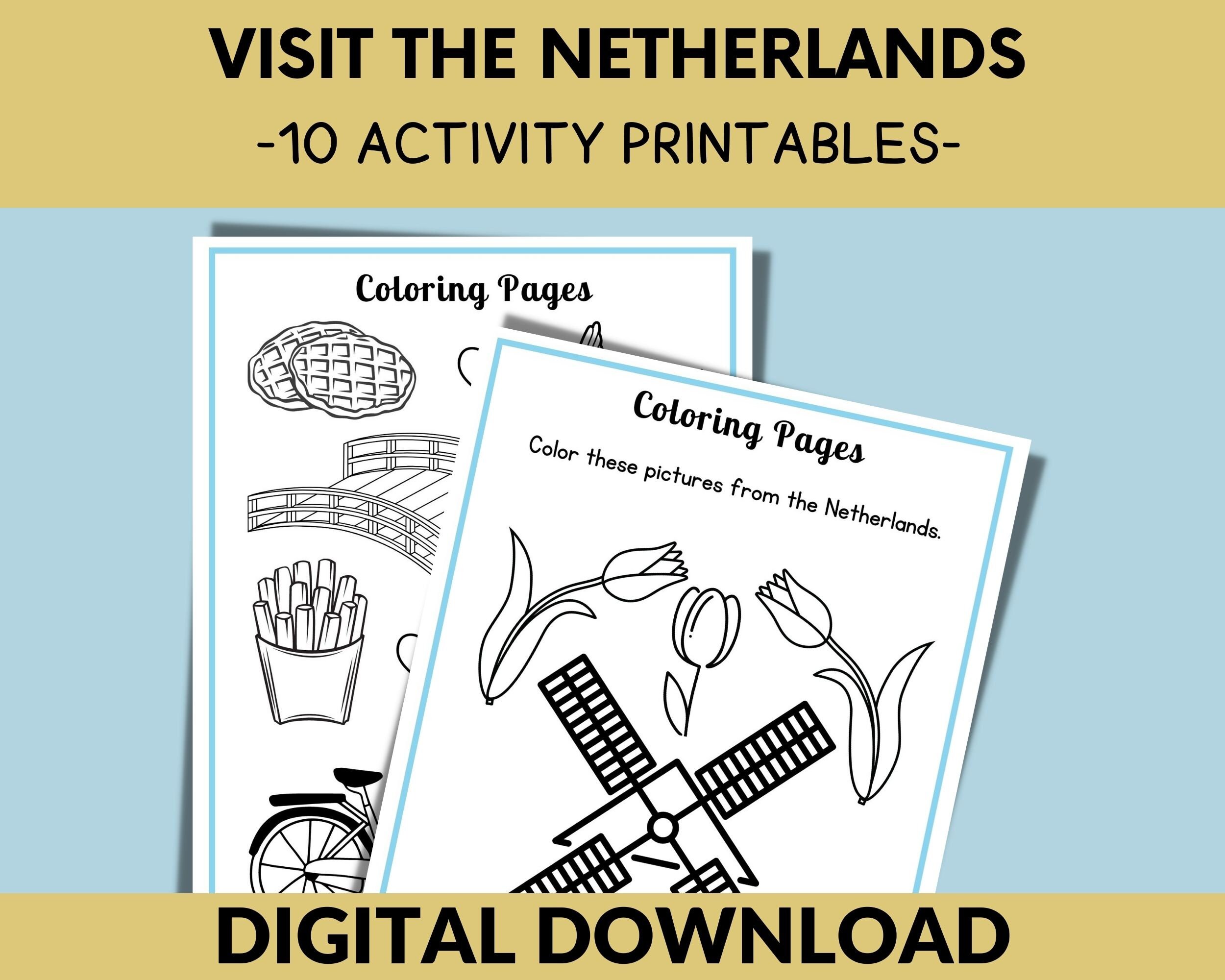 Kindergarten, 1st Grade, Netherland Worksheets, A Fun and Educational ...