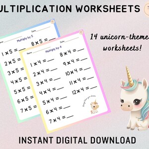 Multiplication Worksheets, Maths Revision, Multiplication Revision ...