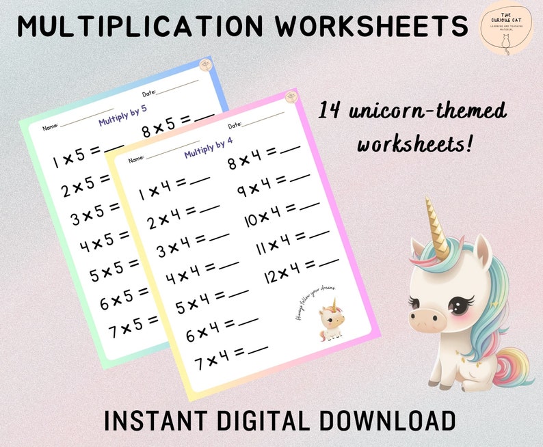 Multiplication Worksheets, Maths Revision, Multiplication Revision ...