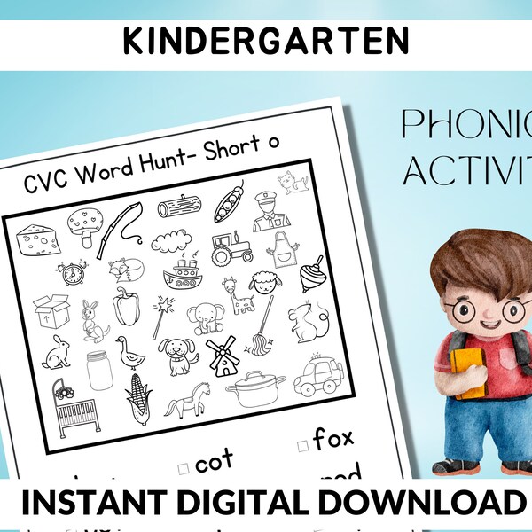 Kindergarten Worksheets - Etsy