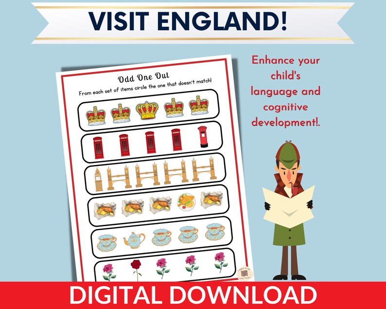 Kindergarten Worksheets; England Coloring and Activity Pages; England ...
