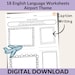 English Language Worksheets, 'at the Airport' Theme Worksheets, 3rd ...