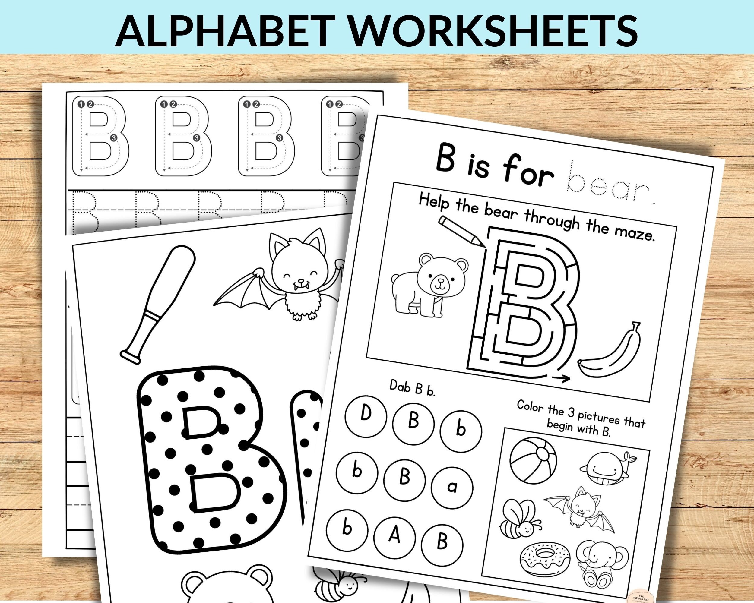 Alphabet Printables | Letter Sounds Worksheets for Pre-schooler and ...