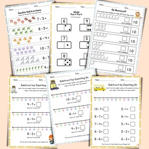 Subtraction Worksheets for 1st Grade, Printables for Subtraction ...