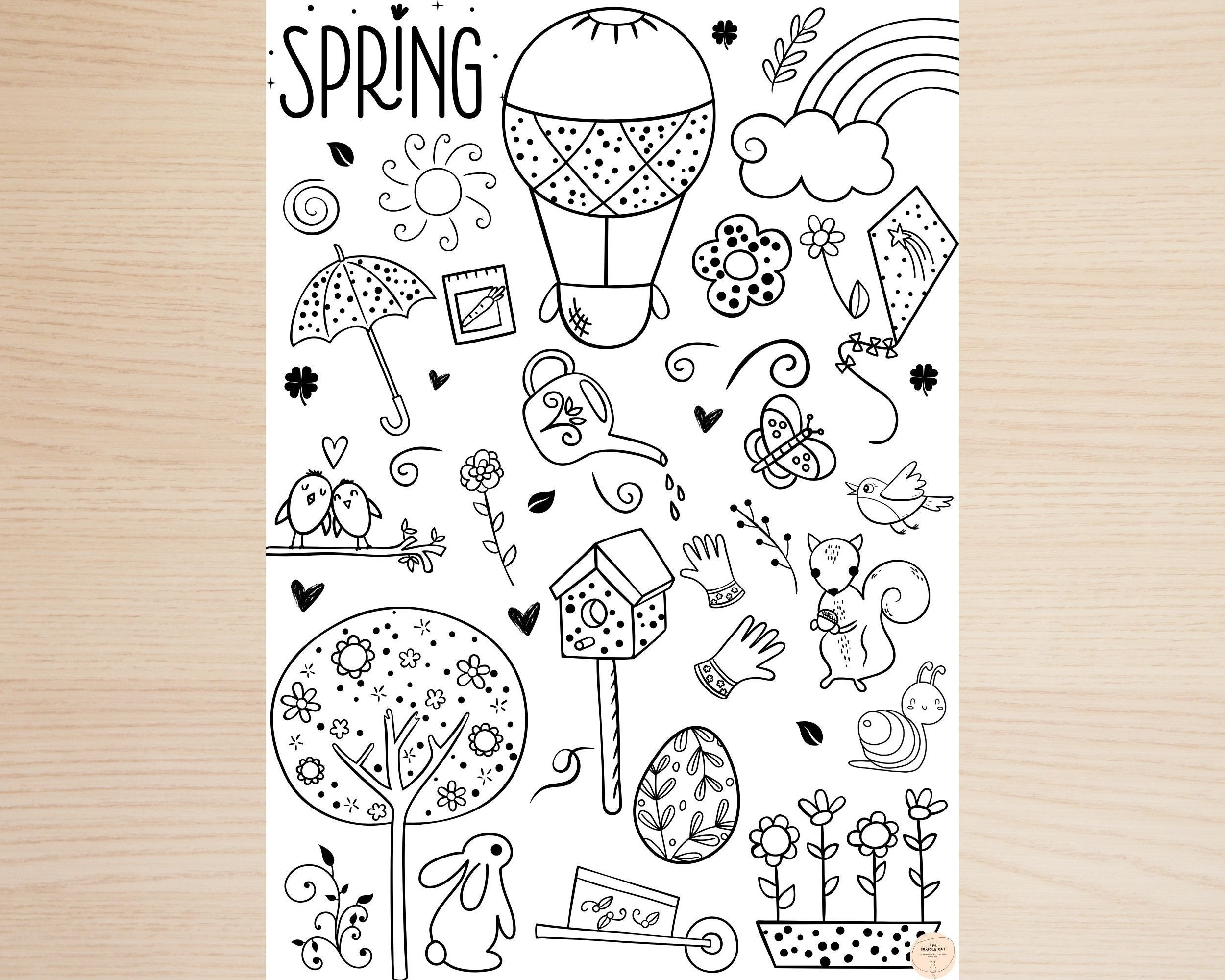 Seasons Coloring Pages Learn the Seasons for Kindergarten Coloring ...