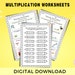 Multiplication Worksheets, Maths Printouts for 2nd Grade, Times Tables ...
