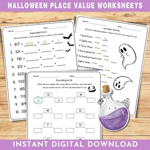 Maths Place Value Worksheets, 2nd and 3rd Grade Maths Printables ...