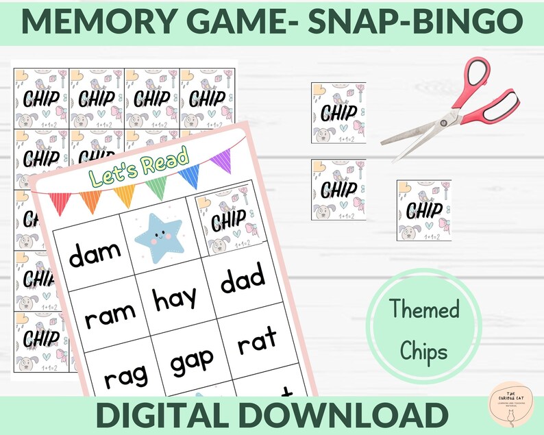 CVC Bingo and Card Games Printable Bingo Cards and Games - Etsy