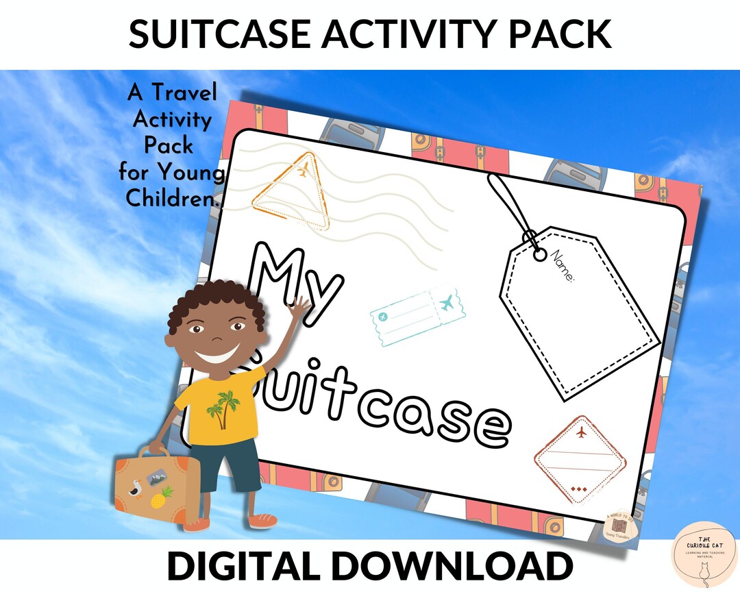 Toddler Printable Activity | Travel Coloring Pages | Vacation Pack for ...