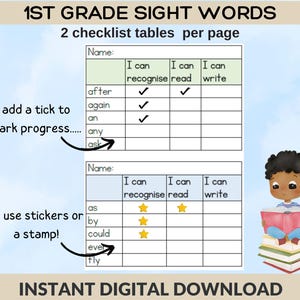 1st Grade Reading Resources, Printable Sight Words Activities ...