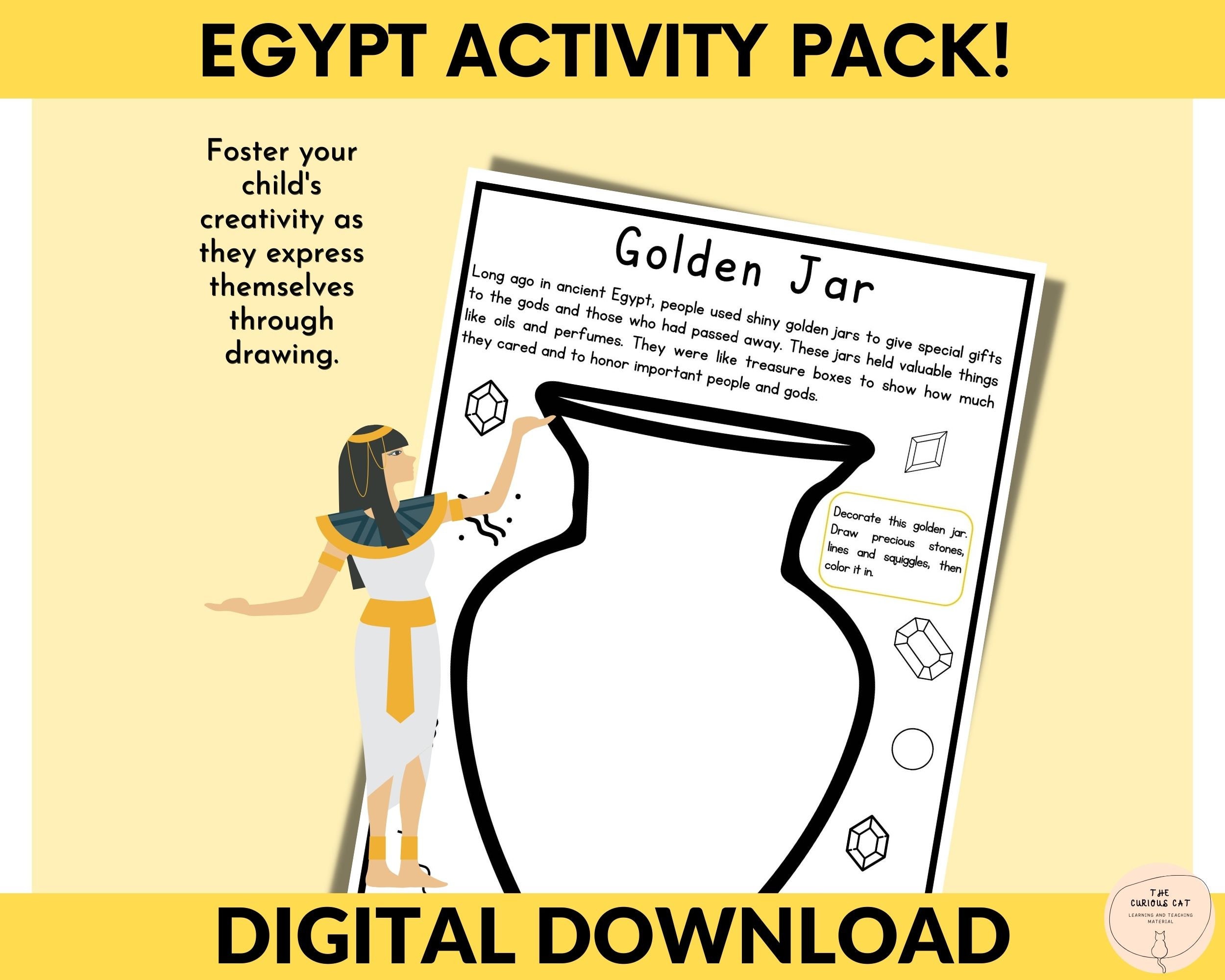 Egypt Adventure Activity Pack: Engaging Worksheets for Young Explorers ...
