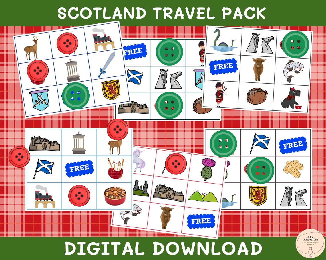 Country Study Printable, Travel Activity, Scotland Learning & Travel ...