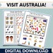 Country Study Printable, Travel Activity, Australia Learning & Travel ...